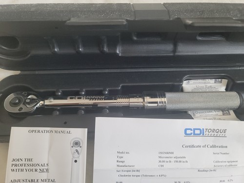 CDI 1502MRMH 3/8-inch Drive Micro-adjustable Torque Wrench With Metal ...