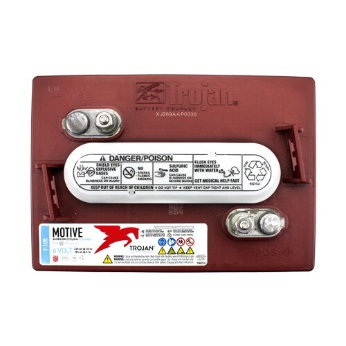8 X TROJAN BATTERY T-105 PLUS 6V DEEP CYCLE FLOODED 225 Ah | eBay