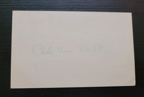 FAMOUS PHOTOGRAPHER NYC ARTIST SIGNED CARL VAN VECHTEN AUTOGRAPH SCARCE ...