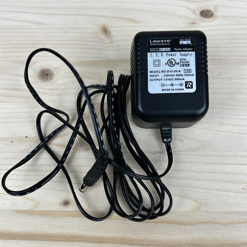 AC ADAPTER LinkSys Mdl NO:D12-50-A IN= 120vac OUT= 12vdc@500ma | eBay