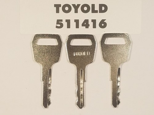 (3) Toyota Forklift Lift Keys TOYOLD Forklift Key TOYOLD Key FAST FREE ...