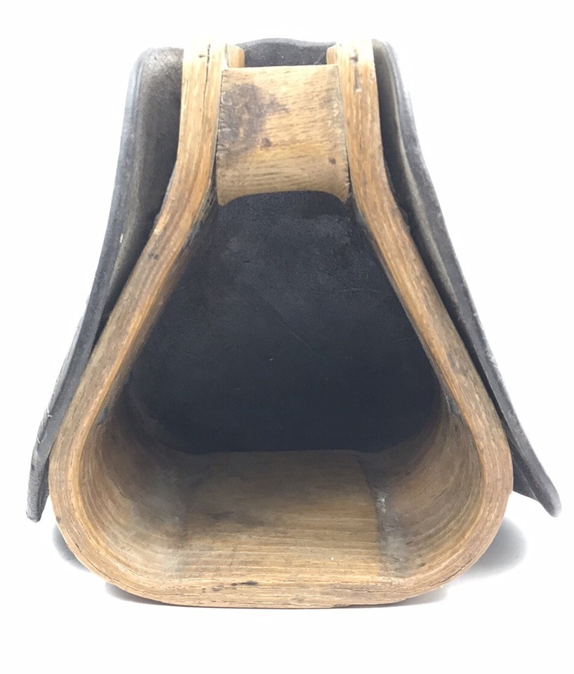 USMC Model 1904 McClellan Saddle Stirrup Wood Leather Marked US See ...