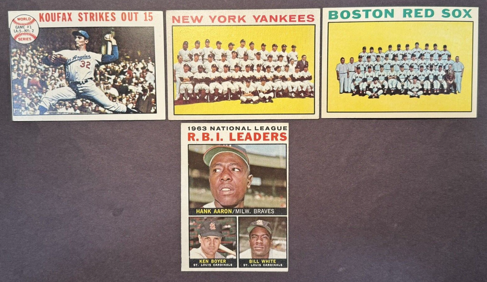 1964 Topps Baseball Complete Set (1-587) Mantle Mays Rose Niekro Rc PSA ...