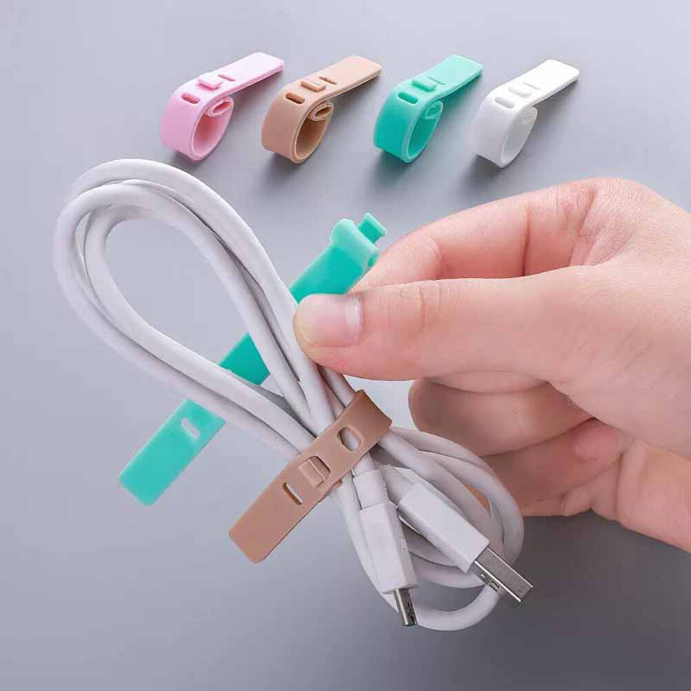 4Pcs cable winder silicone cable organizer wire wrapped cord ...