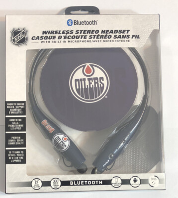 NHL Oilers Bluetooth Wireless Stereo Headset | eBay
