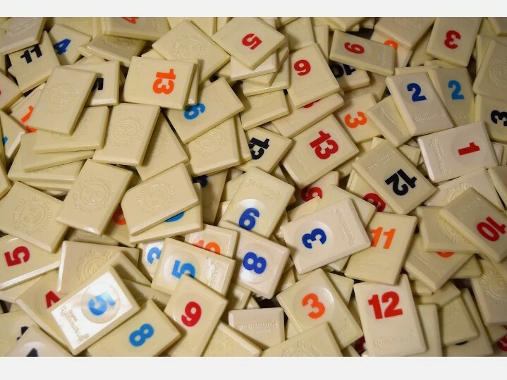 Rummikub Board Game Replacement Tiles Pieces Parts 1997 Pressman - PICK ...