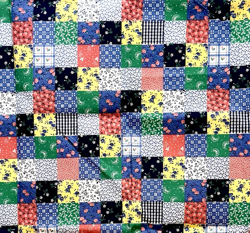 RPJ28 Retro Vintage Feedsack Style Cheater Print Cotton Quilt Fabric 19 ...