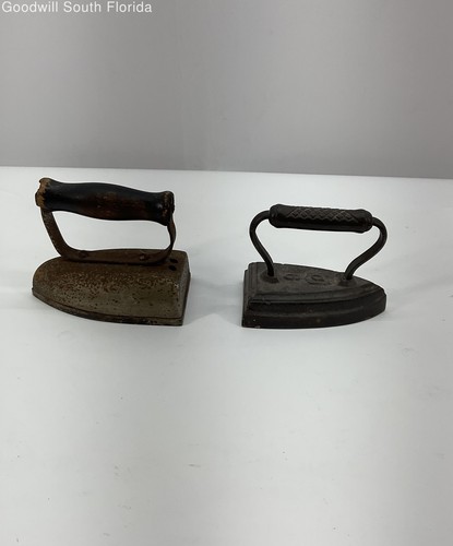 Original 2-Antique Manual Function Clothes Pressing Cast Sad Iron | eBay