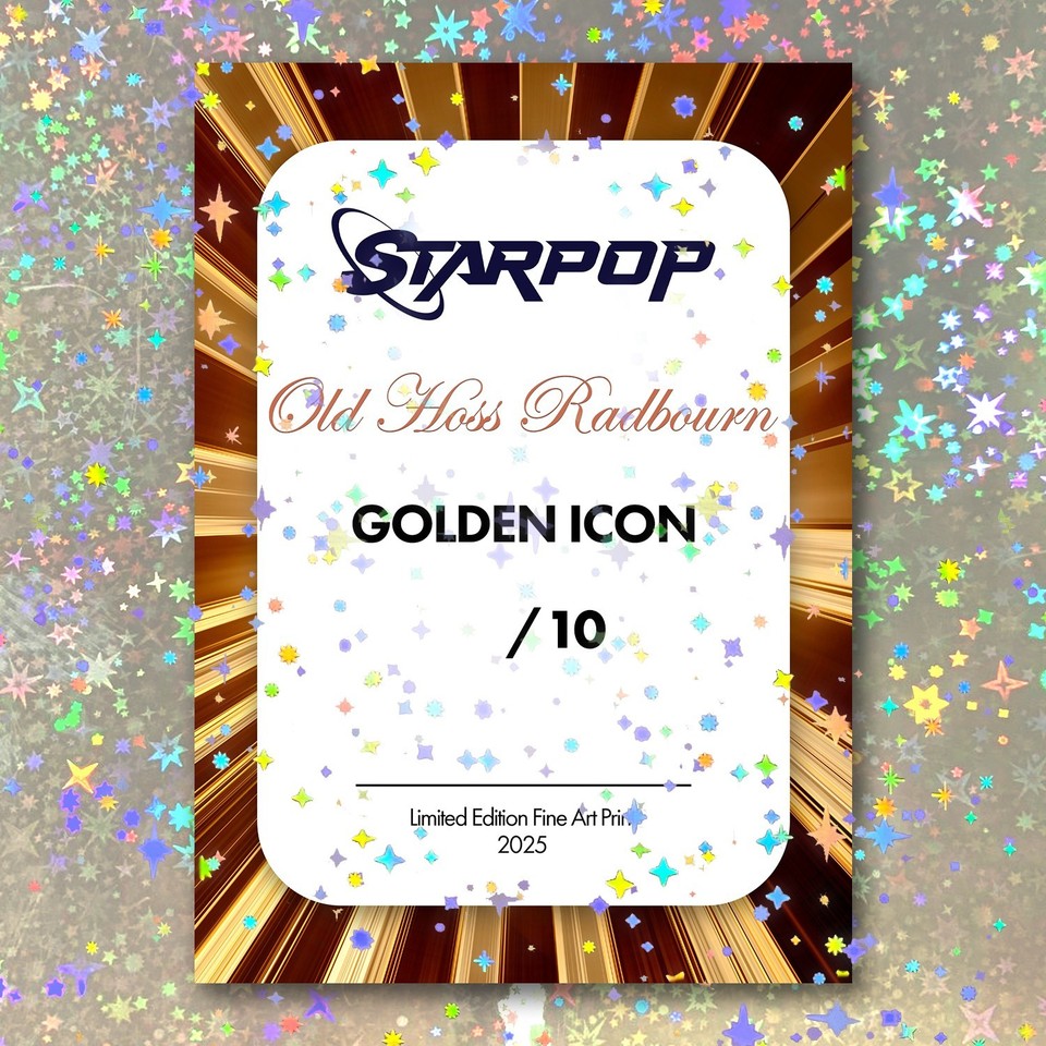 Old Hoss Radbourn Holographic Golden Icon Card 01/10 Starpop Signed ...