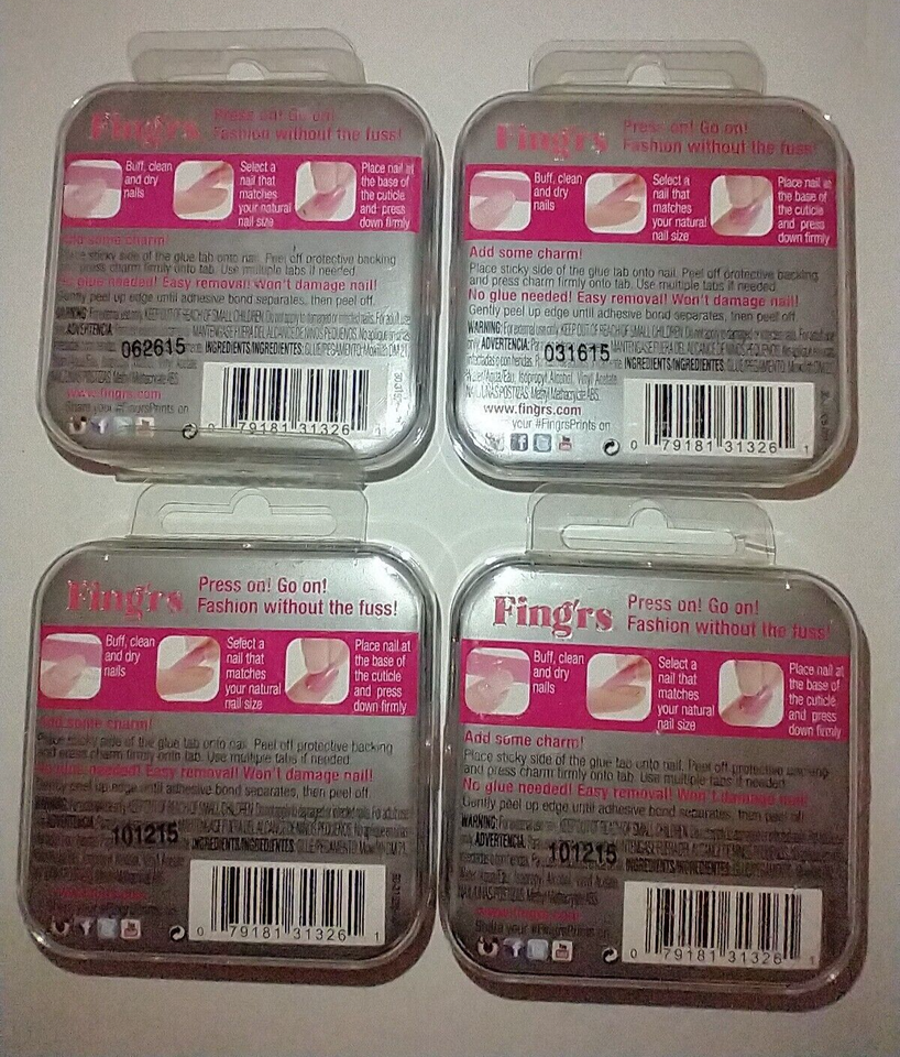 4 Fing'rs Prints Runway Ready Press on Nails 31326 Trend Alert | eBay