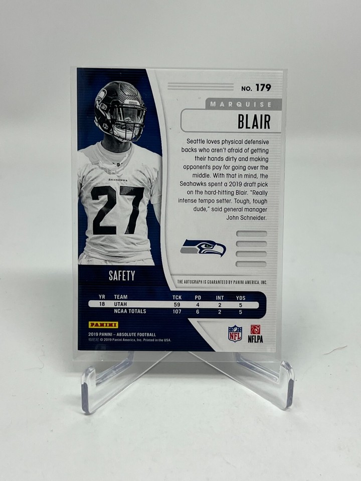 2019 Absolute Marquise Blair Signature Spectrum Red Auto RC Card #179 ...