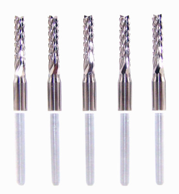 (5) - 3.00mm (.1181") DIAMOND-CUT CARBIDE ROUTER BURRS, FT 2100-1181. ...