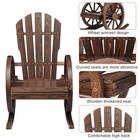 Outdoor Rocking Chair Rustic Outdoor Seat Patio Porch Rocker Wagon ...