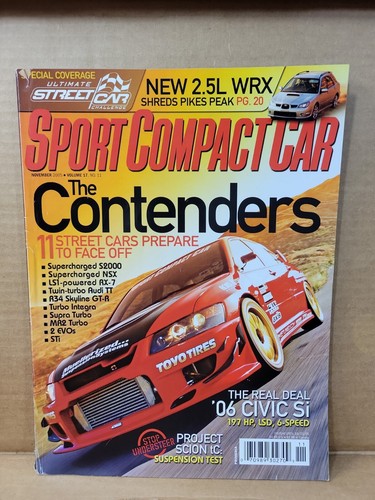 Sport Compact Car Magazine - November 2005 - RX7, S2000, Supra, Skyline ...