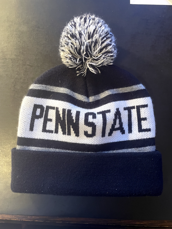 Penn State Hat Beanie Blue/White/Gray | eBay