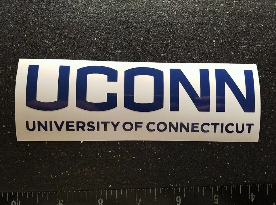 Uconn Connecticut Huskies Logo Vinyl Decal Windows Cars Trucks Laptops ...