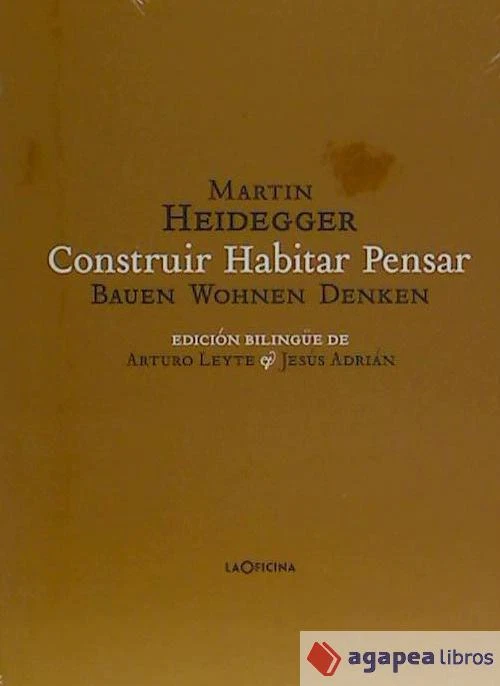 Construir Habitar Pensar (Bauen Wohnen Denken). NUEVO. ENVÍO URGENTE ...