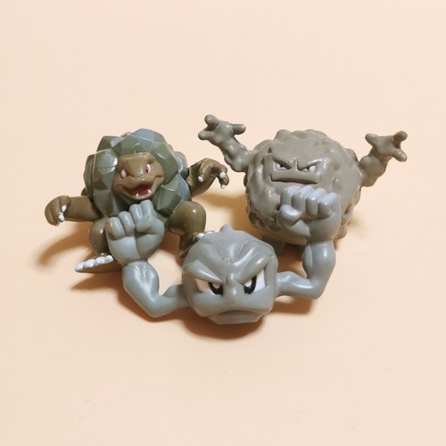 TOMY Pokemon GEODUDE GRAVELER & GOLEM Mini Figure Nintendo CGTSJ ...