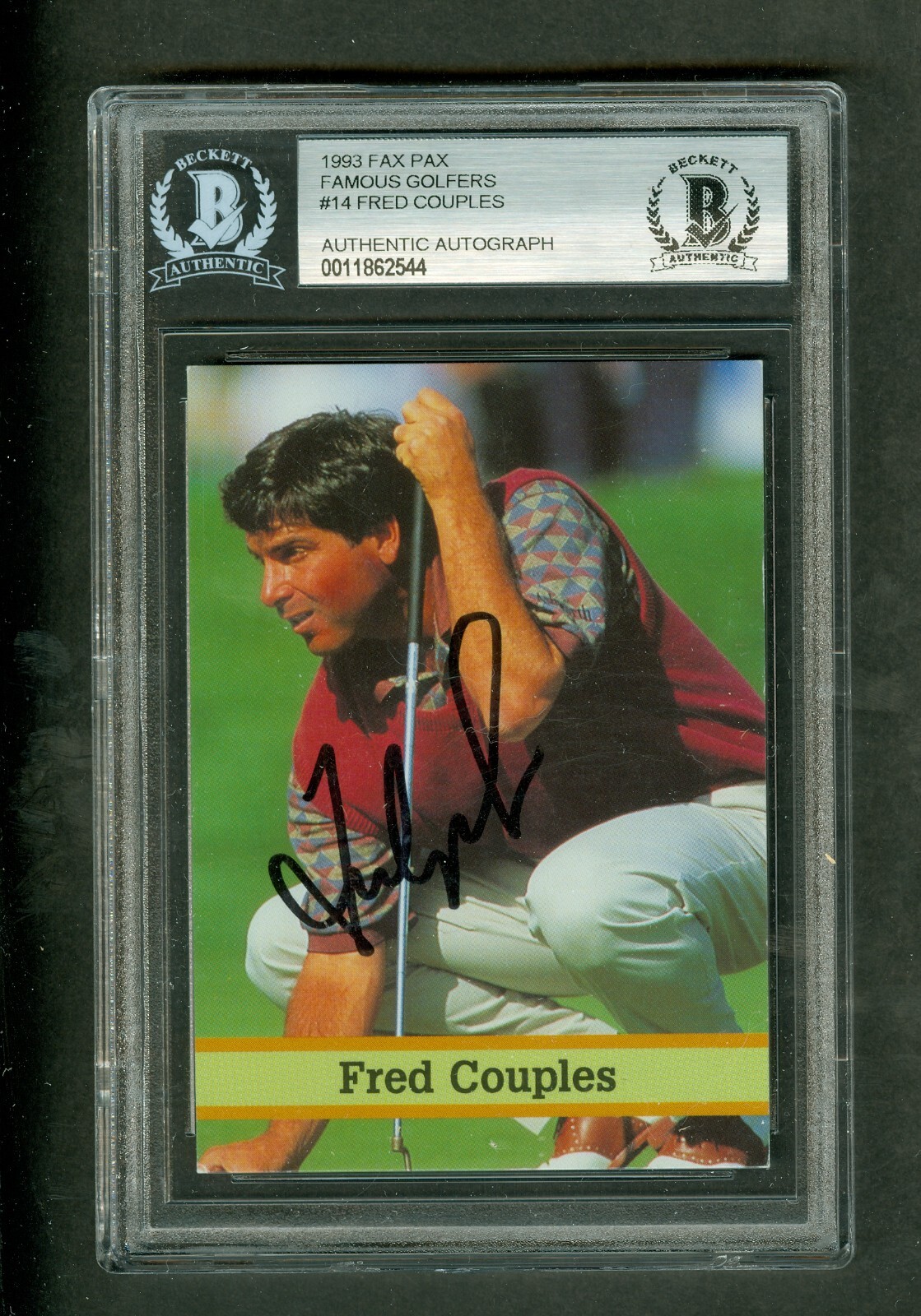 Fred Couples Golf Memorabilia & Signed Golf Collectibles