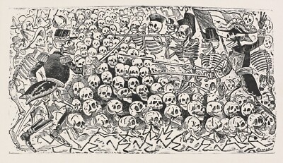 Jose Posada : Skeleton, World War : Archival Art Print | eBay