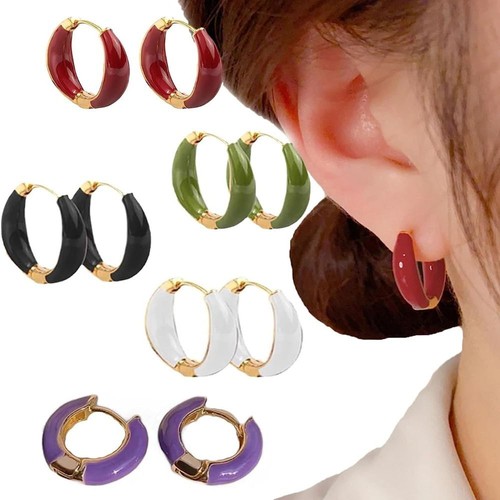 2Pairs Onyxtone Lymphatic Magnetotherapy Earrings Alloy Acupoin Ear ...