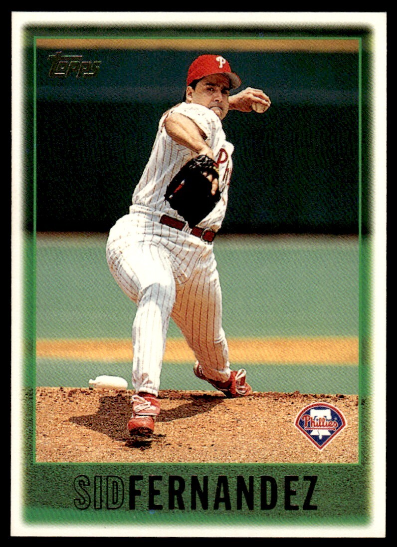 1997 Topps Baseball Card Sid Fernandez 5y5r Philadelphia Phillies #299 ...