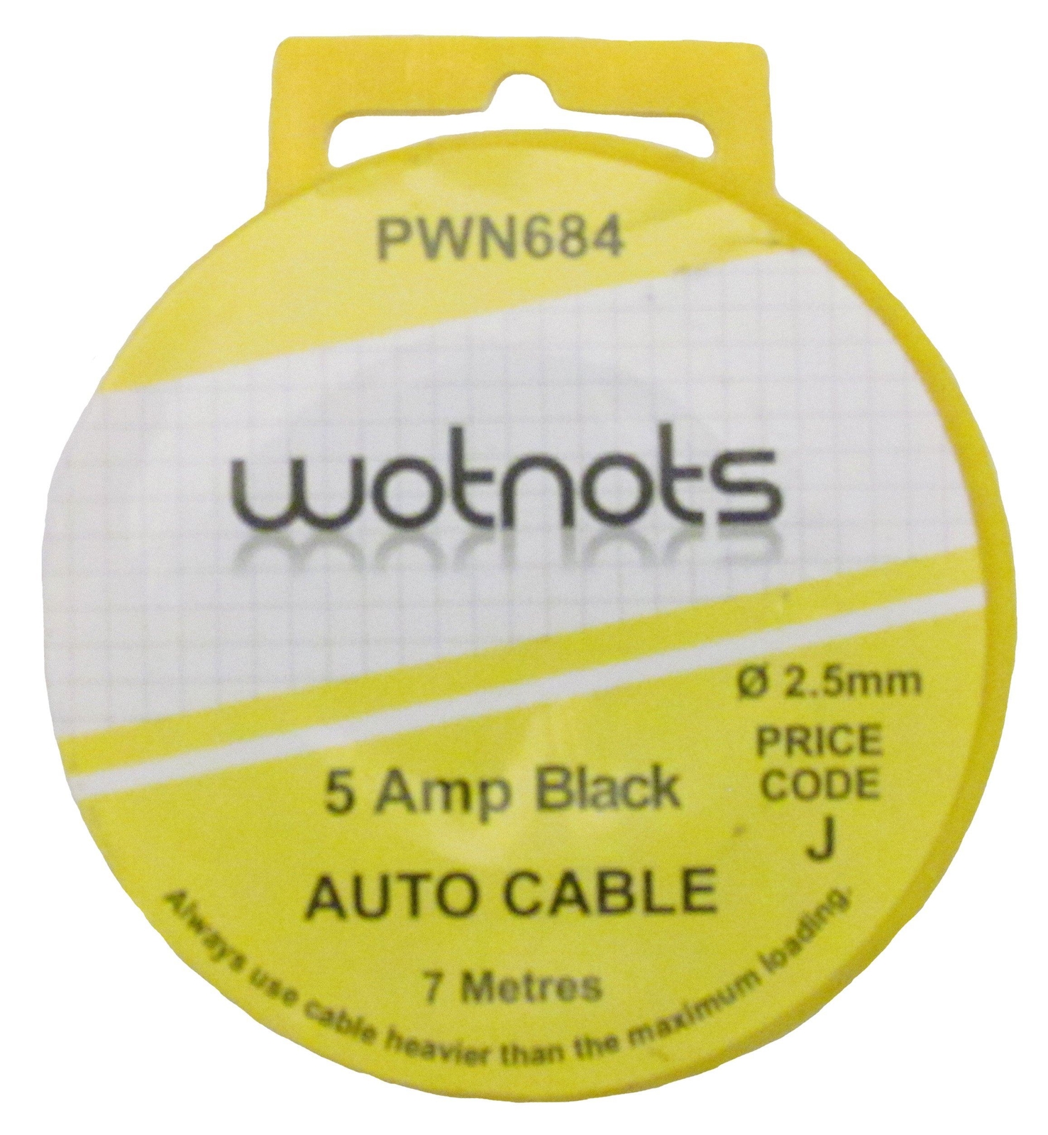 Wot-Nots 1 Core Cable - Black - 7m - 5A | eBay UK