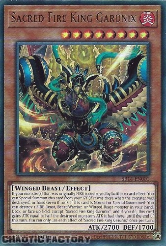 YUGIOH SR14-EN001 Sacred Fire King Garunix Ultra Rare 1st Edition NM | eBay