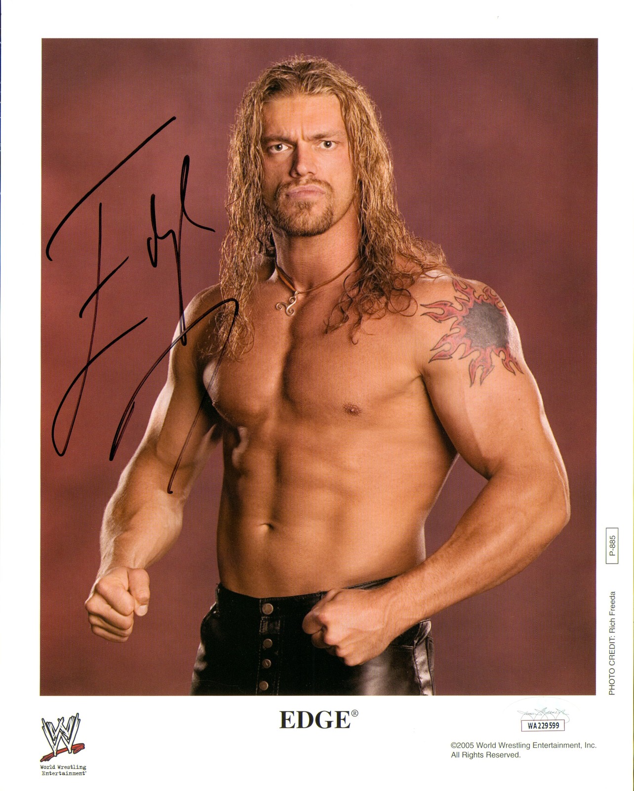 Edge signed 8x10 Photo (P-885 w/ JSA) | eBay UK