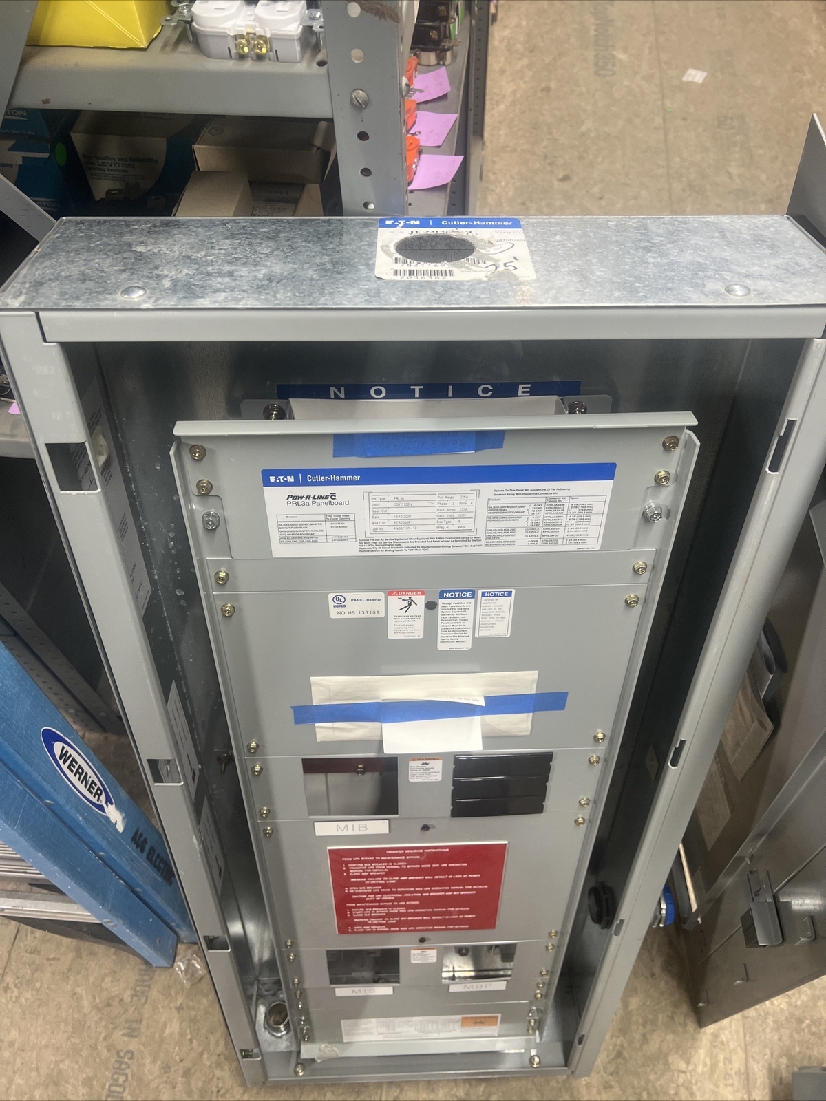 EATON PRL3A Type 1 225A MLO PANEL BOARD 208y/120v 3PH 4W | eBay