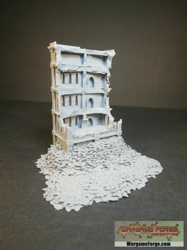 Gothic Epic Ruined Building 20 - Wargame Terrain Compatible W ...