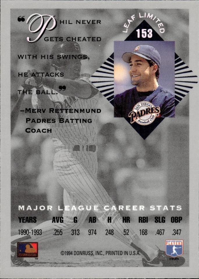 PHIL PLANTIER CARD #153 BUY ANY 2 ITEMS FOR 50% OFF B209R1S21P17 | eBay