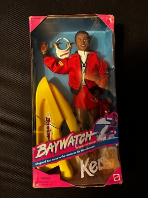 Baywatch African American Ken w/ Wave Runner Barbie Doll 1994 Mattel | eBay