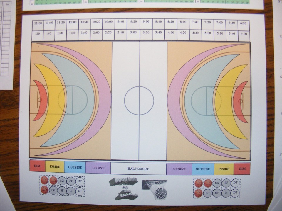 Hoop Nutz Pro Dice Basketball Board Game w/ NBA 2024-25 Season Team ...