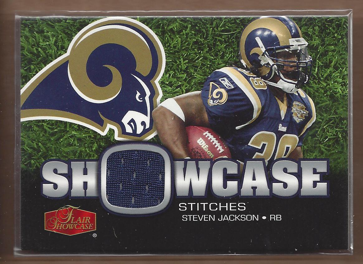 2006 Flair Showcase Showcase Stitches Jersey #SHSSJ Steven Jackson ...
