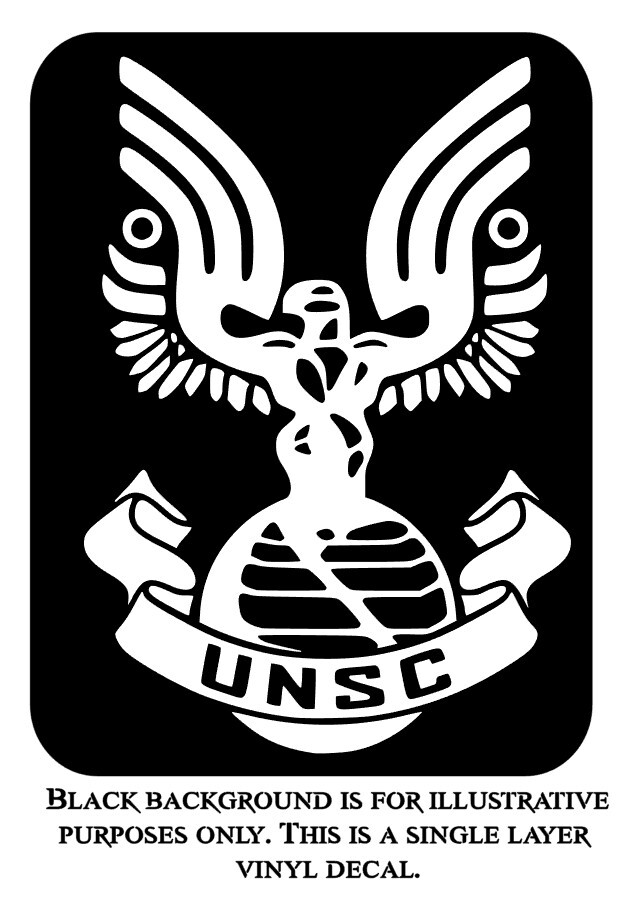 Halo UNSC, Free Gift, Infinite, Vinyl, Decal, Sticker, Master Chief ...