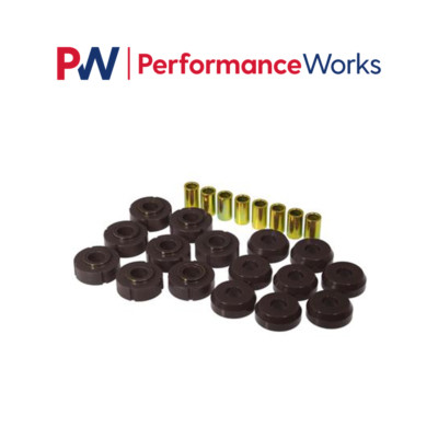 Prothane 9-101-BL Body Mount Bushings Kit Black For 72-81 International ...