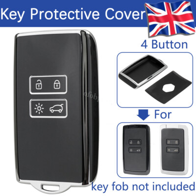 for Dacia Sandero Duster 4Button Remote Key Card Fob Case Black ...