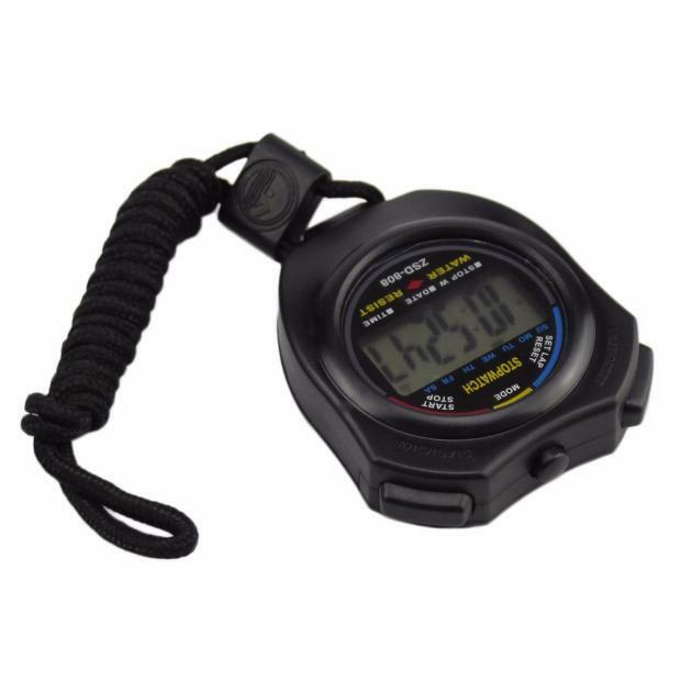 Handheld LCD Digital Chronograph Timer Counter Stop Watch Alarm ...