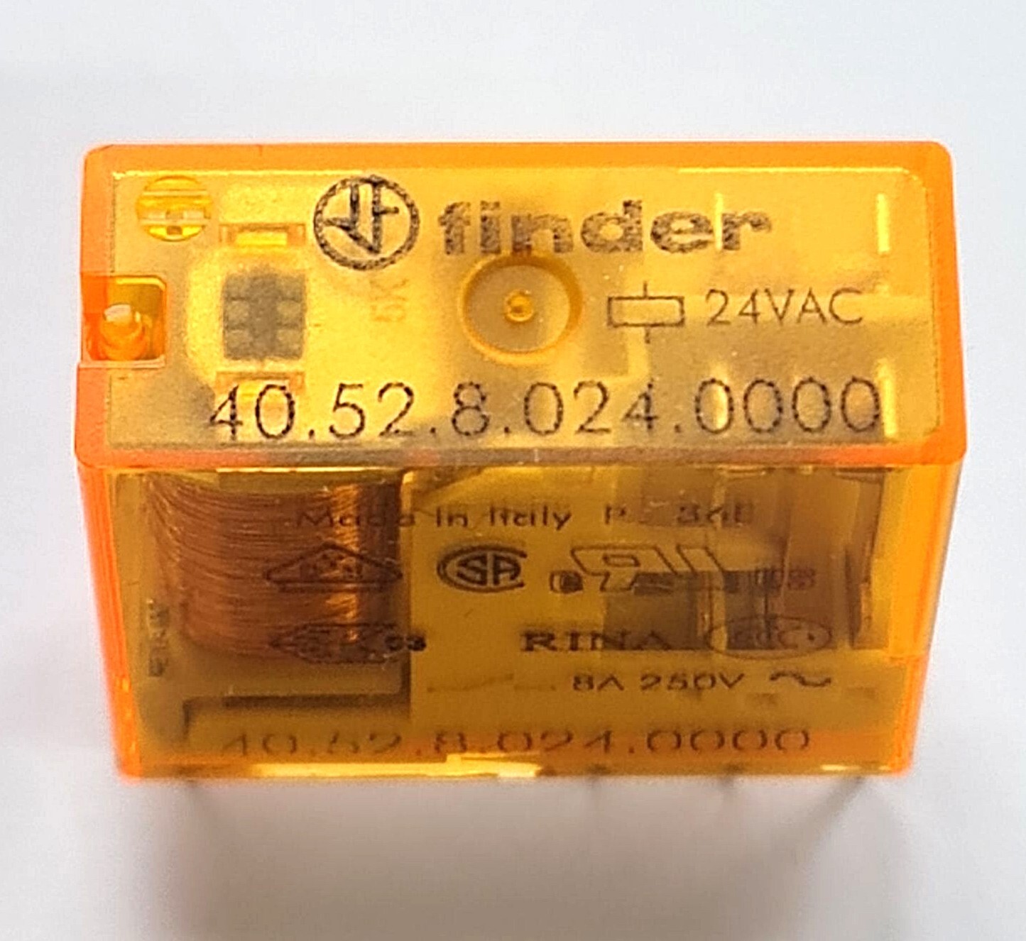 FINDER Relais 230V AC | 24V AC | 24V DC | 2 Wechsler Koppelrelais | 40 ...