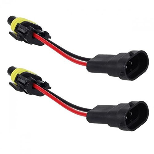 Pair NEW H11 H8 TO 9006xs bulb conversion Pigtails HARNESS SOCKET plug ...