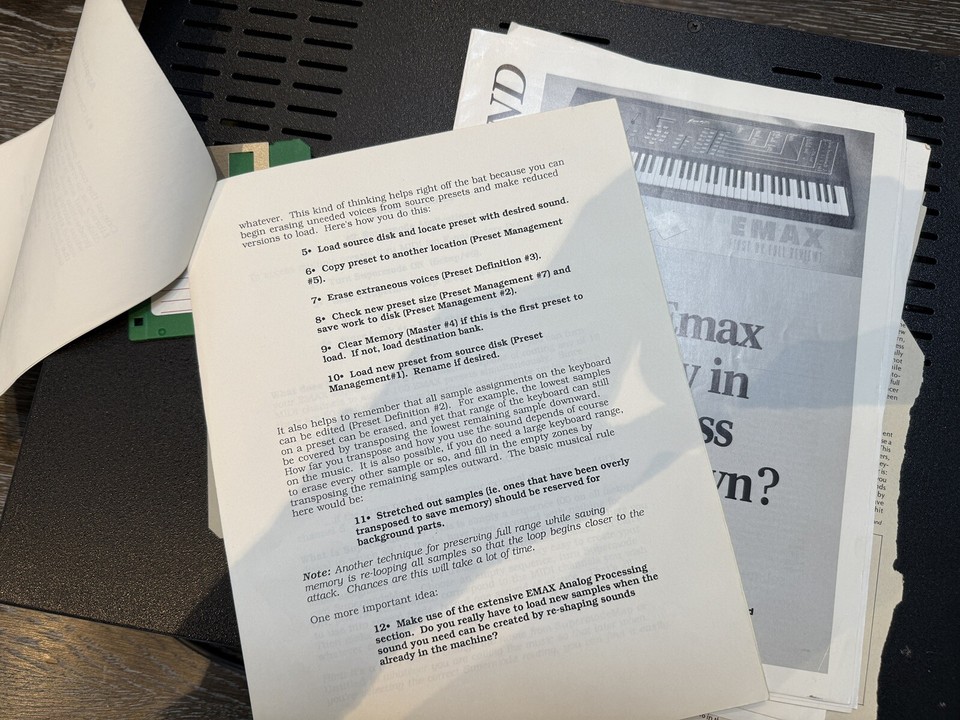 E-MU SYSTEMS EMAX II model 2213 16 Bit Digital Sound System | eBay