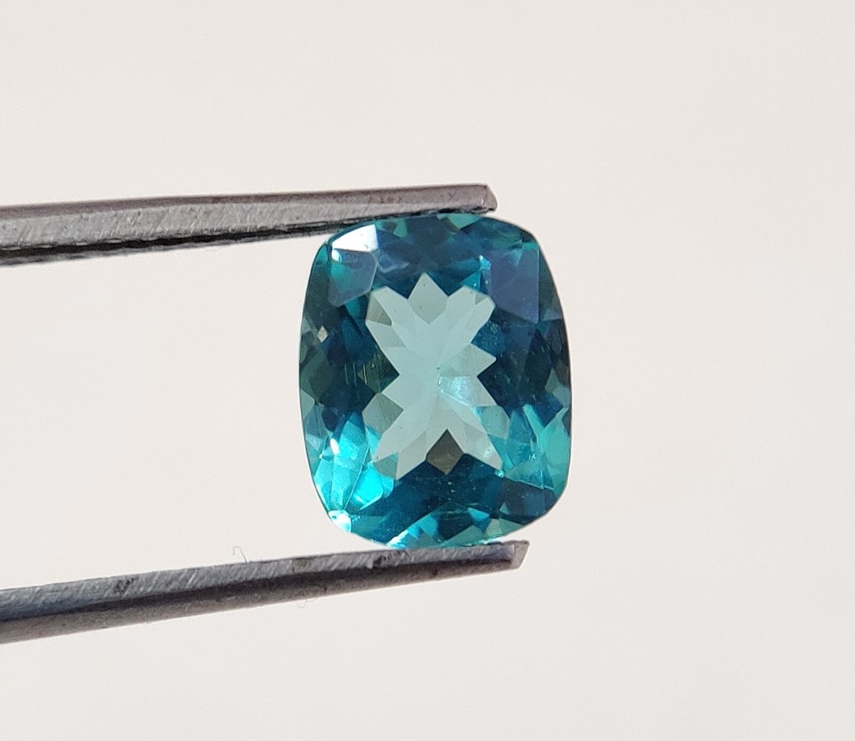 1.6 cts. Natural AAA Paraiba Blue Apatite Cushion Cut Loose Gemstone ...