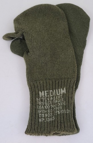 Military Issue Trigger Finger Mitten Insert - Wool Blend - OD Green ...