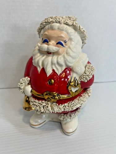 Vintage 1950s Spaghetti Trim Santa Claus Bank - Made In Japan | eBay