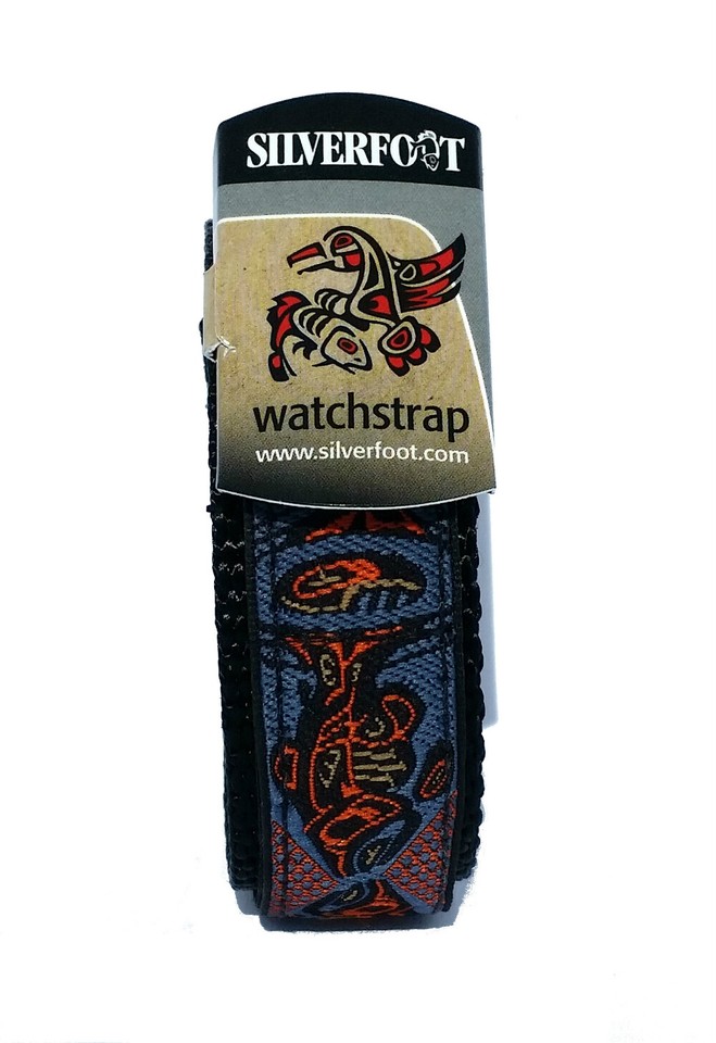 Silverfoot Nylon Watchband Sport-Loop Wrap Around Strap Fits 16 to 20 ...