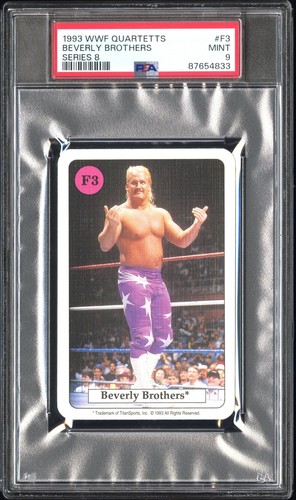 Beverly Brothers 1993 WWF Quartetts Series 8 Rare German Card PSA 9 AEW ...