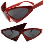 Red Black Checkers Funky Unique Vintage Retro Funky Womens Cat Eye ...