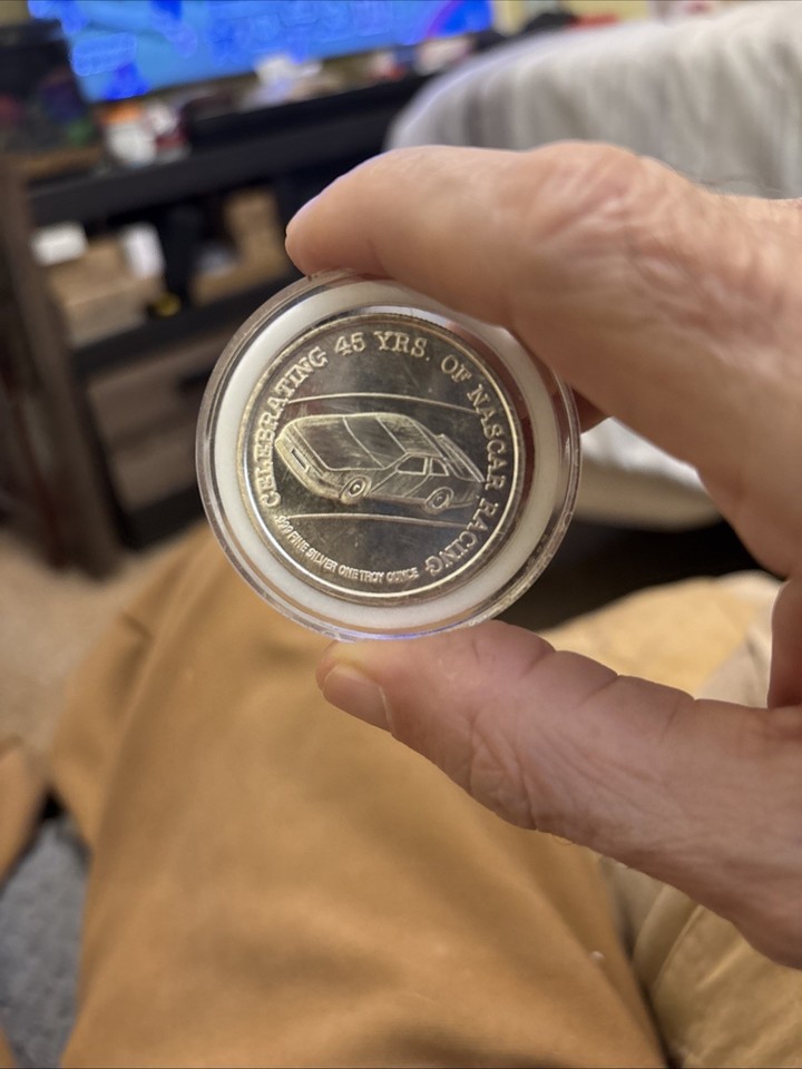 Vintage Alan Kulwicki NASCAR Driver 1 Troy Oz .999 Fine Silver ...