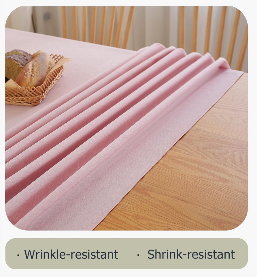 Valentines Table Cloth Rectangle Table, 60×75 Inch Linen Textured ...